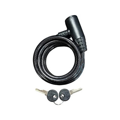 Heavy Duty Bike Cable Bicycle Lock with Two Keys Strong Security Chain ...