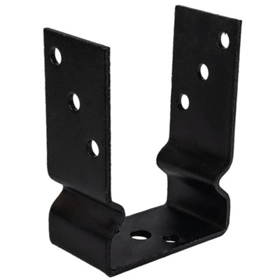 Heavy Duty Black Bolt Down Pergola Post Support - Post Anchor - Post ...