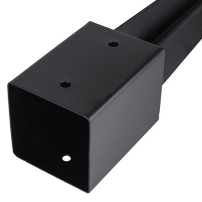 Heavy Duty Black Galvanised Pergola Post Spike - Fence Post Ground ...
