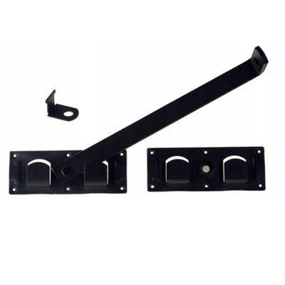 Heavy Duty Black Gate Bolt Gate Catch Latch Lock for Wooden and Metal ...