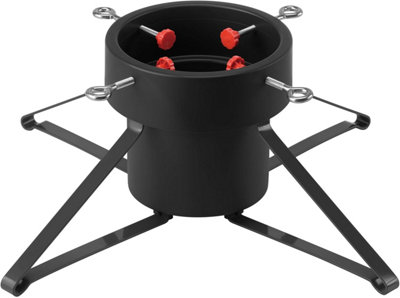 Heavy Duty Black Metal Christmas Tree Stand for Real Trees Secure ...