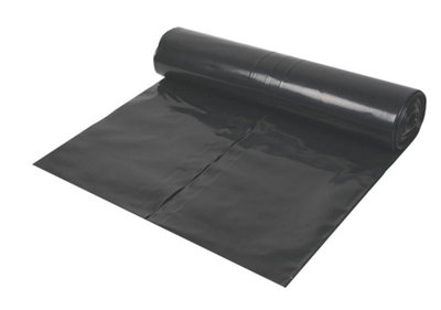 Heavy Duty Black Polythene Sheet Damp Proof Membrane 4 Metre x 15 Metre ...