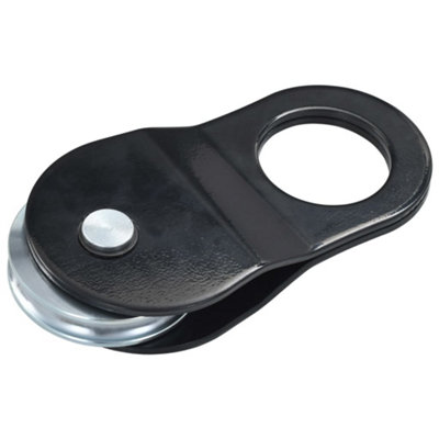 HEAVY DUTY BLACK STEEL LIFTING BLOCK 10 TON CAPACITY