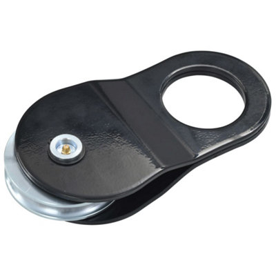 HEAVY DUTY BLACK STEEL LIFTING BLOCK 10 TON CAPACITY