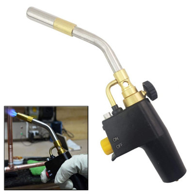 Heavy Duty Brazing Blow Torch With Piezo Ignition Solid Die Cast Torch Body Fine Filtered Jet