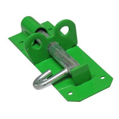 Heavy Duty Brenton Pad Bolt - 8" Green (Sliding Gate Latch Lock Garage ...