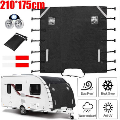 Heavy Duty Caravan Front Towing Cover Waterproof Protector Universal ...