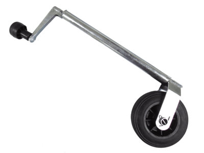 Heavy Duty Caravan Jockey Wheel 34MM (Lightweight Plastic Rim Trailer ...