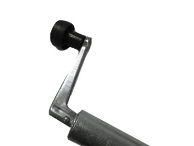 Heavy Duty Caravan Jockey Wheel 42MM (Trailer Metal Rim Wind Up Handle)