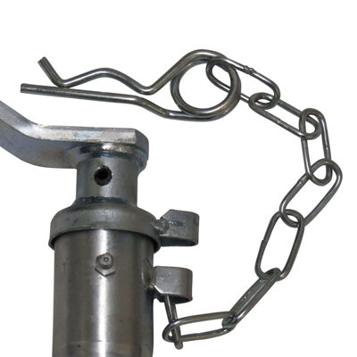 Heavy Duty Caravan Jockey Wheel 48MM (Ribbed Trailer Metal Rim Wind Up ...