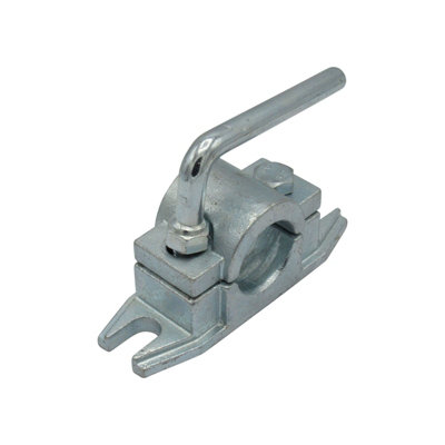 Heavy Duty Caravan Jockey Wheel & Clamp 48MM (Ribbed Trailer Metal Rim ...