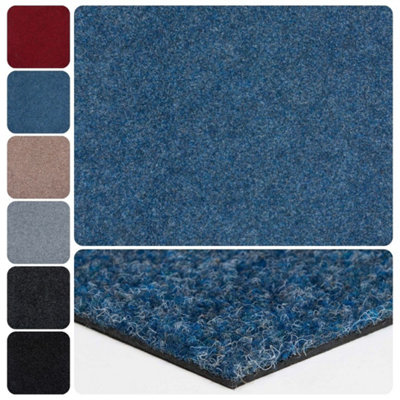 Heavy duty carpet tiles Schatex Traffic 1723 Blue 50cm x 50cm ...