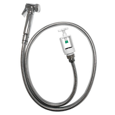 Heavy Duty Chrome Portable Douche Bidet Sprayer with 1.5m Hose & Tap ...