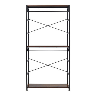 Heavy Duty Clothes Rack with 3-Tier Shelves and Metal Frame