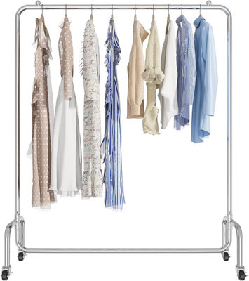 Heavy Duty Clothes Rail Freestanding Garment Rail
