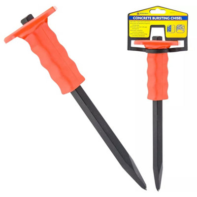 Heavy Duty Concrete Bursting Chisel Builders Soft Hand Rubber Grip ...