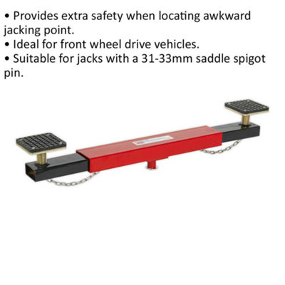 Heavy-Duty Cross Beam Adaptor for Trolley Jacks - 2 Tonne Capacity ...