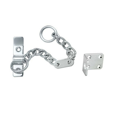 Shop Heavy Duty Door Security Chain 195.5mm Length Satin Chrome Door ...