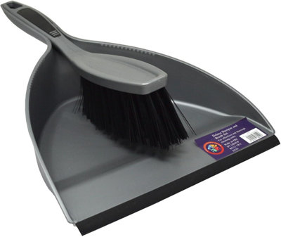 Heavy Duty Dustpan And Brush Dust Pan Cleaning Sweeping Garden ...