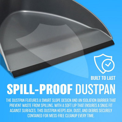 Heavy Duty Dustpan And Brush Dust Pan Cleaning Sweeping Garden ...