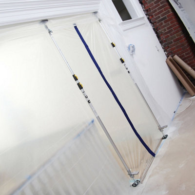 Heavy Duty E-Z Up Dust Containment Pole 2.07m - 4.88m, 2 poles