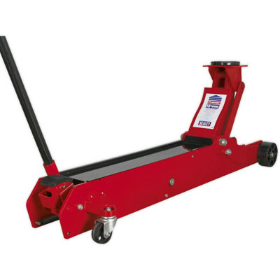 HEAVY-DUTY EUROPEAN STYLE TROLLEY JACK WITH 10 TONNE CAPACITY AND FOOT ...