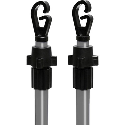 Heavy-Duty Extendable Washing Line Poles Adjustable 90cm-240cm ...