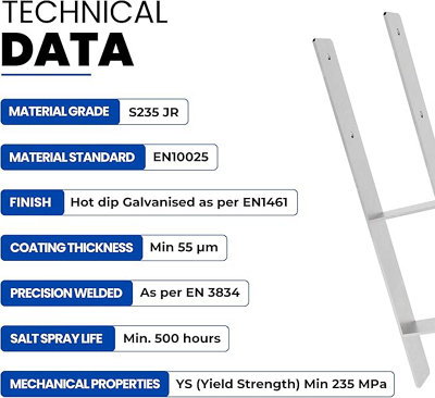 Heavy Duty Fence Pergola Post Hot Dip Galvanised Concrete Post Support ...