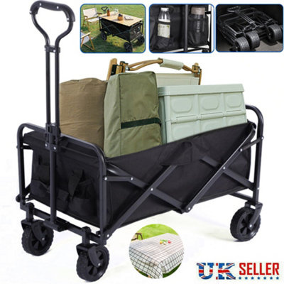 Heavy Duty Foldable Camping Outdoor Garden Trolley Cart Wagon Truck ...