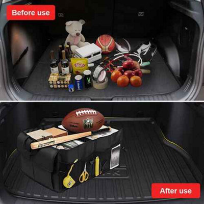 Heavy Duty Foldable Car Boot Organiser Portable Storage Tidy
