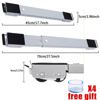 Heavy Duty Fridge Freezer Appliance Rollers Trolley Wheeled Premium ...