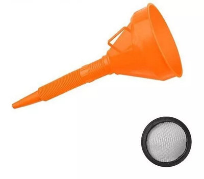 Heavy Duty FUNNEL SET PLASTIC POURING FUNNELS KITCHEN PETROL FUEL ...