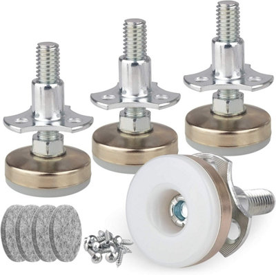 Heavy duty furniture levelling feet with adjustable spirit levels for ...