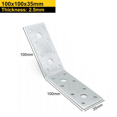 Heavy Duty Galvanised 135 Degrees Angle Bracket - 135 Corner Brace ...