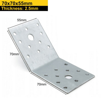 Heavy Duty Galvanised 135 Degrees Angle Bracket - 135 Corner Brace ...