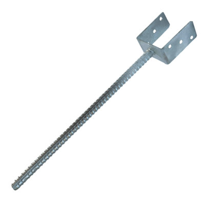 Heavy-Duty Galvanised Concrete-In Pergola Post Support - Ground Anchor ...