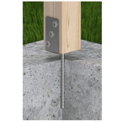Heavy Duty Galvanised Concrete In Pergola Post Support - Post Bracket ...