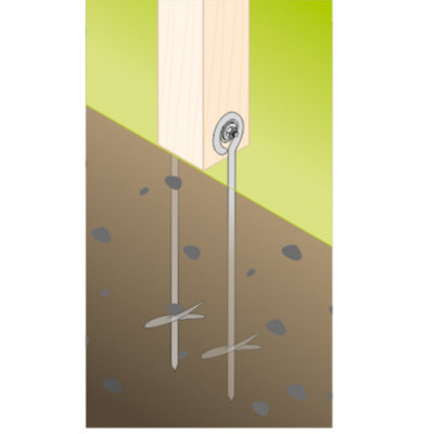 Heavy Duty Galvanised Ground Screw - Ground Anchor - Foundation Screw ...