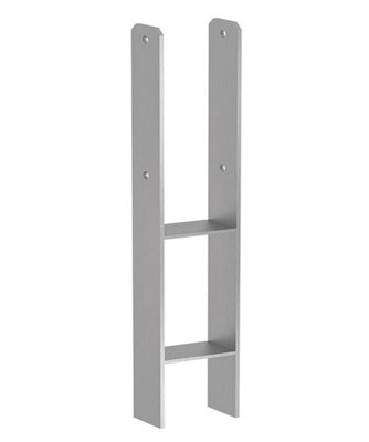 Heavy Duty Galvanised ("H" Shape) Post Fence Foot Anchors Internal Size ...