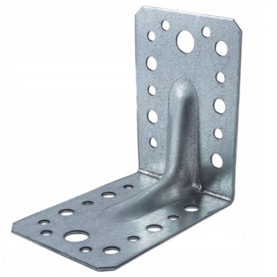 Heavy Duty Galvanised Reinforced Angle Bracket - Corner Brace ...