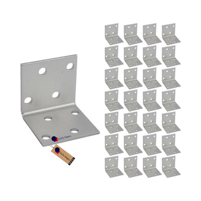 Heavy Duty Galvanised Steel Angle Bracket Corner Bracket Corner Brace ...