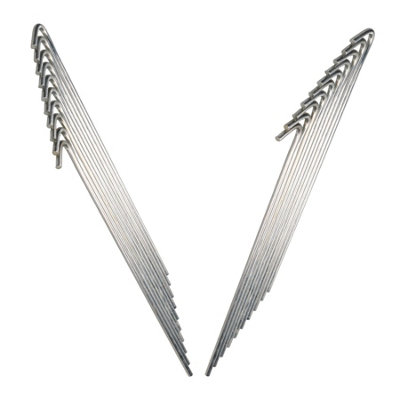 Heavy Duty Galvanised Steel Metal tent Pegs Fasteners For Camping Tents ...
