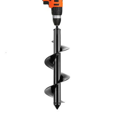 Heavy Duty Garden Auger Drill Bit 3.14 Inch x 9.84 Inch Spiral Hole ...