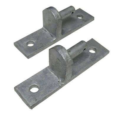 Heavy Duty Gate Hanger Hook Plate X2 (Galvanised Rectangle Pin Hinge)