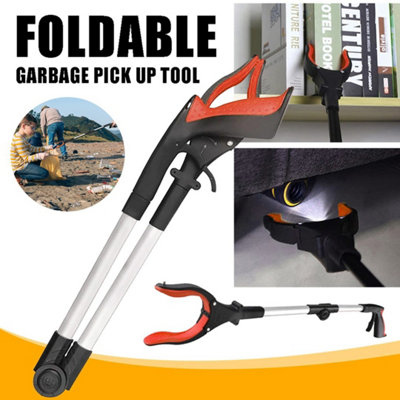 Heavy Duty Grabber Tool Industrial Pick Up Stick Hand Grip Reach Trash ...