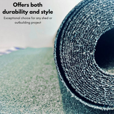 Heavy-Duty Green Polyester Shed Roofing Felt (10m x 1m) - Premium Roof ...