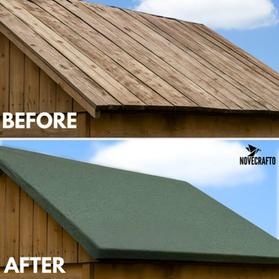 Heavy-Duty Green Polyester Shed Roofing Felt (5m x 1m) - Premium Roof ...