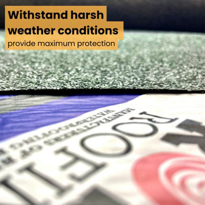 Heavy-Duty Green Polyester Shed Roofing Felt (8m x 1m) - Premium Roof ...