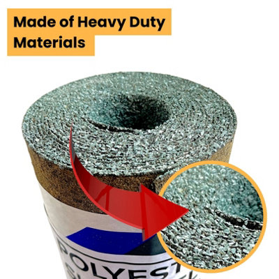 HEAVY-DUTY GREEN POLYESTER SHED ROOFING FELT (8M X 1M) - PREMIUM ROOF ...