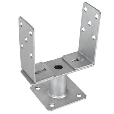 Heavy Duty Hot Dip Galvanised Adjustable 140-200mm Bolt Down Pergola ...